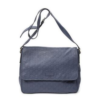 Gucci Crossbody Bags - Flap Messenger - Gr. unisize - in Blau - f&uuml;r Damen