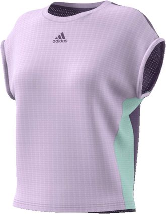 adidas Damen W Tee Heat.RDY T-Shirt, Matpur/Purtec, L