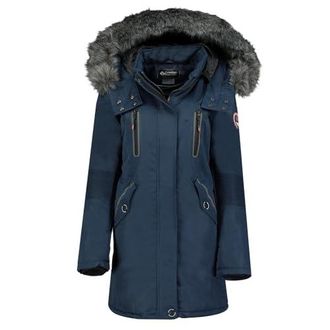 Canadian Peak Camilly Lady - Parka Longue Epaisse Chaude Femme Automne Hiver - Manteau Fin Capuche Fausse Fourure - Blouson Coupe Vent - Doudoune Elegante Femmes (M
