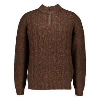 Fynch-Hatton Zip Troyer - - Knitwear - Herren - Braun - S