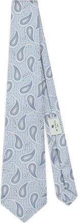 Etro cravate à motif cachemire - Blanc