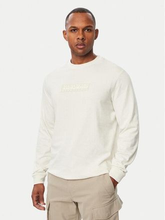 Napapijri Longsleeve S-Box Logo NP0A8BC5 Creme Regular Fit
