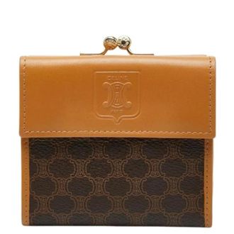Celine Portefeuille vintage Pre-owned (bi-pli) - Femme - Pre-owned - Brun - Taille: ONE Size