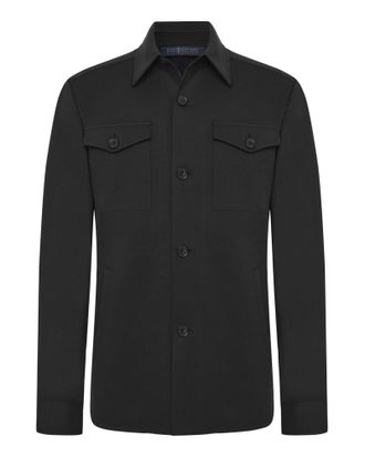 Harris Wharf London Leichtes Overshirt in Stretch-Qualit&auml;t in