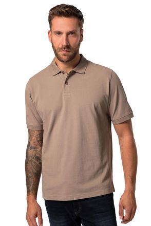 JP1880 Herren große Größen Übergrößen Menswear L-8XL bis 8XL, Poloshirt, Oberteil, Knopfleiste, Hemdkragen, Pique, braun grau 7XL 702560337-7XL