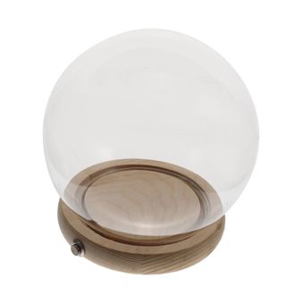 Amosfun 1 Satz Hand Glas Abdeckung kleine Glaskuppel Mini-Blument&ouml;pfe die Weihnachtskerze Kerzenhalter mit Kuppel Desktop-Glaskuppel gedenken Glasabdeckung Ka