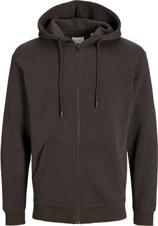 Jack & Jones Homme Jjebradley Noos Sweat Zippé À Capuche Veste De Survêtement, Mulch, XXL EU