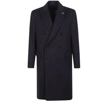 Lardini Zweireihiger Mantel - - Coats - Herren - Blau - 2XL