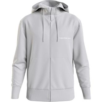 Calvin Klein Grauer Kapuzenpullover Nachhaltige Baumwolle - - Sweatshirts & Hoodies - Herren - Grau - 2XL