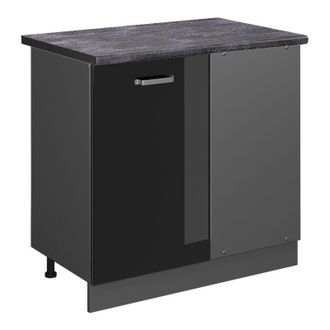 Vicco Meuble dangle R-Line, Noir Haute brillance, 86 cm, pt Anthracite