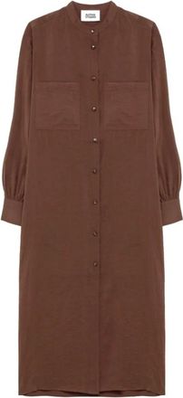 Alpha Studio Femme, Robes, Brun, Taille: 40 FR Chemiser en Modal