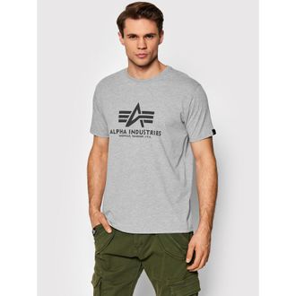 Alpha Industries Alpha Industries T-Shirt Basic 100501 Grau Regular Fit