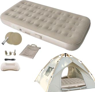 Generic Luftmatratze F&uuml;r Camping | Eingebaute Elektrische Pumpe Faltbares Luftbett,190 Zentimeter x 99 Zentimeter x 25 wasserdichte Bodenmatratze | F&uuml;r Outdoo