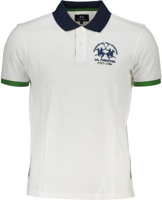 La Martina Poloshirt Wei&szlig;e Herren-Polohemd, Kurzarm, regul&auml;re