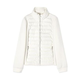 Oltre Leichte Steppjacke mit Neopren-&Auml;rmeln - - Jackets - Damen - Wei&szlig; - L