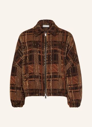 Sem per Lei Sem Per Lei Tweed-Blouson Mit Glitzergarn braun
