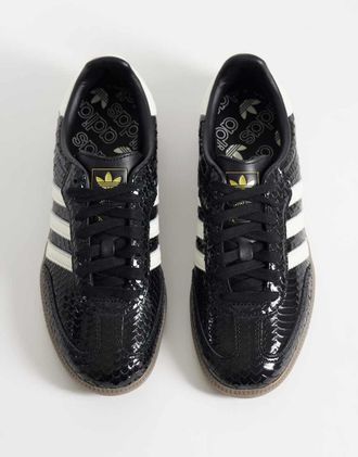 adidas Originals Samba OG - Sneaker in Schwarz mit Kroko-Muster
