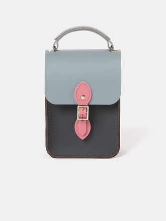 The Cambridge Satchel Company The Mini Binocular Bag - Dapple Matte, French Grey & Rose Matte