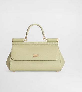 Dolce & Gabbana Sicily Small Handbag - Frau Handtaschen Green Onesize