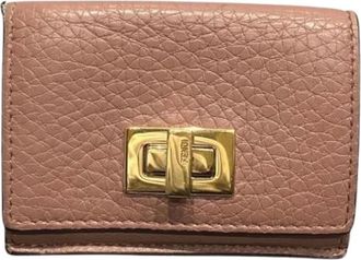Fendi Portefeuille vintage tri-fold Pre-owned - Femme - Pre-owned - Rose - Taille: ONE Size