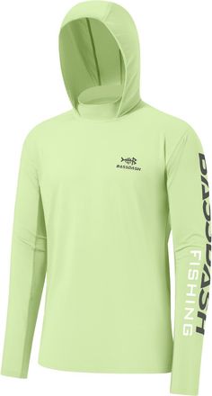 Bassdash Herren Kapuzenpullover Shirt Sonnenschutz UPF50+ UV Pullover Langarm Hoodie f&uuml;r Angeln Rash Guard