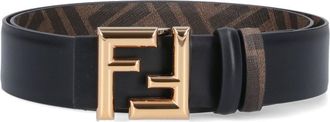 Fendi Ff Rounded Reversible Belt