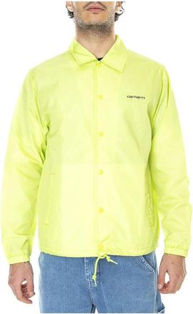 Carhartt Work in Progress Homme, Vestes, Vert, Taille: L Veste Nylon Boutonn&eacute;e