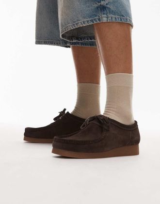Clarks Wallabee Evo - Chaussures en daim - Marron fonc&eacute;-Brown