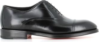 Santoni Homme, Chaussures, Noir, Taille: 41 1/2 EU Oxford Shoe