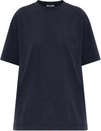 Off-white Femme, Tops, Bleu, Taille: 36 FR T-shirt avec logo