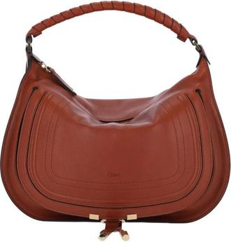 Chlo&eacute; Hobo Bags - Marcie Shoulder Bag In Brown Calfskin - Gr. unisize - in Braun - f&uuml;r Damen