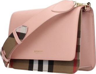 Burberry Leather Crossbody Bag - Pink