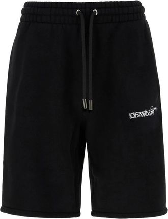 Off-white Homme, Shorts, Noir, Taille: XL Heraldic Arrow Cotton Shorts