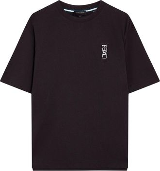 Ted Baker Schwarzes T-shirt Mit Ted Baker Kuyrt-logo