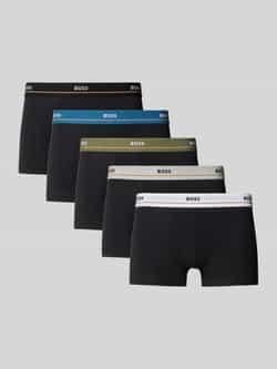 HUGO BOSS Slim Fit Trunks aus Baumwoll-Mix im 5er-Pack Modell 5P ESSENTIAL