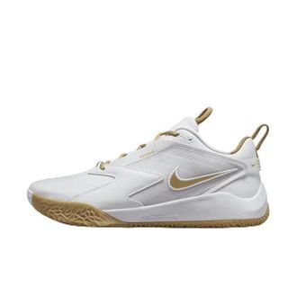 Nike Nike HyperAce 3 Chaussures de volley-ball (FQ7074-105, Blanc/Photon Dust/M), Blanc poudre de photons or m&eacute;tallis&eacute;, 44.5 EU