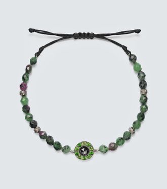 Ileana Makri Bracelet Orbit en or blanc 9 ct (375/1000), argent sterling (925) et pierres precieuses