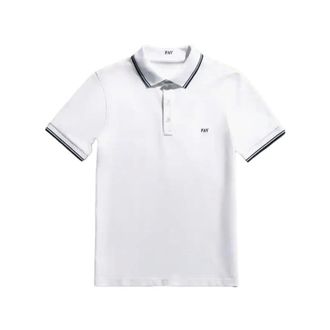 Fay Homme, Tops, Blanc, Taille: 2XL Polo en coton