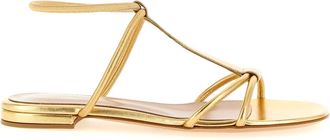 Gianvito Rossi Femme, Chaussures, Jaune, Taille: 41 EU Lilo Metallic Nappa Sandales