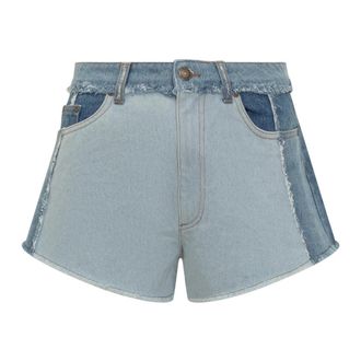 Chiara Ferragni Patchwork Denim Shorts - - Shorts - Damen - Blau - W25