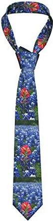 Generic Cravate Jumusi Bluebonnets Flower &Eacute;troit Cravates Fine Cravate DAffaires Pour F&ecirc;te Travail &Eacute;v&eacute;nements