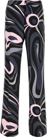 Pucci pantalon à imprimé graphique - Noir