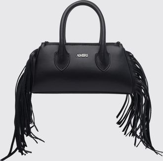 Amiri Mini-Handtasche aus Glattleder mit Fransen und metallischem Logo