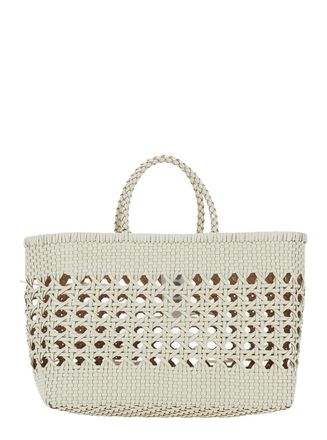 Osoi Womens Tote Bag Biscuit White Leather Recycled Handbags Hand