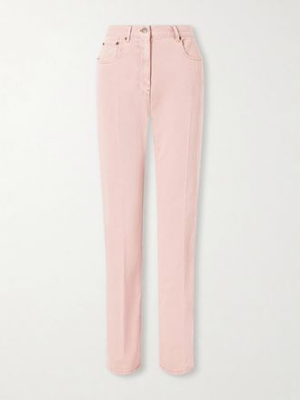 Valentino Garavani Jean Droit Taille Mi-haute - Rose