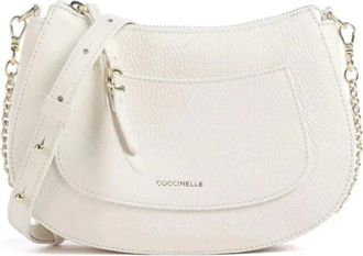 Coccinelle Femme, Sacs, Blanc, Taille: ONE Size Sac bandouli&egrave;re