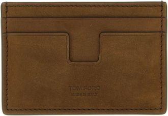 Tom Ford Homme, Accessoires, Brun, Taille: ONE Size T Line Card Holder