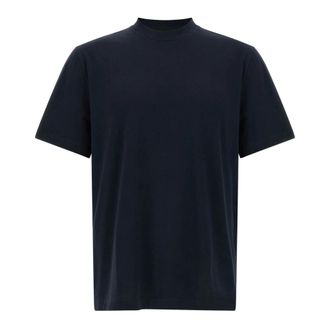 Brioni Rundhalsa-T-Shirt aus Baumwolle - - Tops - Herren - Blau - M
