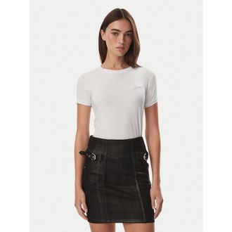 Guess T-Shirt W6YI12 K3751 Wei&szlig; Slim Fit