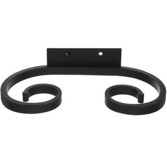 Hemobllo Wandmontiertes Weinglashalter Satz aus Aluminium Nagelfreier H&auml;ngest&auml;nder f&uuml;r 2 Weingl&auml;ser Schwarzes Kelchregal f&uuml;r K&uuml;che Bar und Party